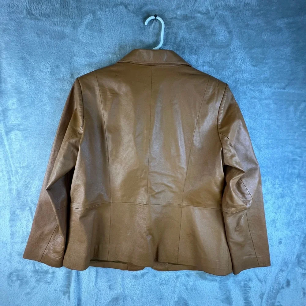 bagatelle | Jackets & Coats | Vintage Bagatelle Leather Carmel Tan ...